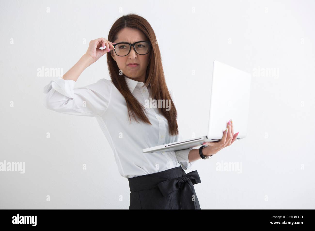 Angry office worker Stock Photo - Alamy