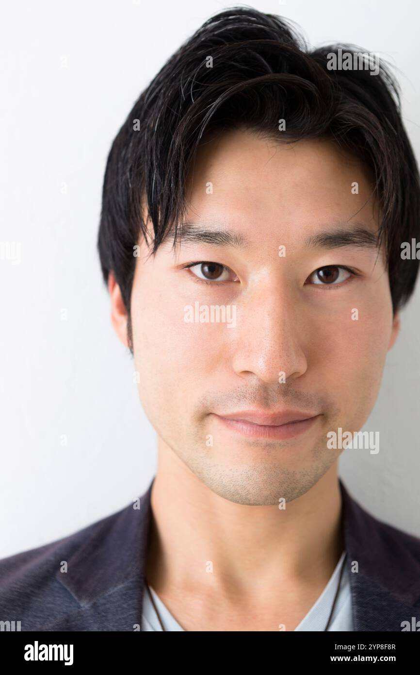 Young male upper body Stock Photo - Alamy