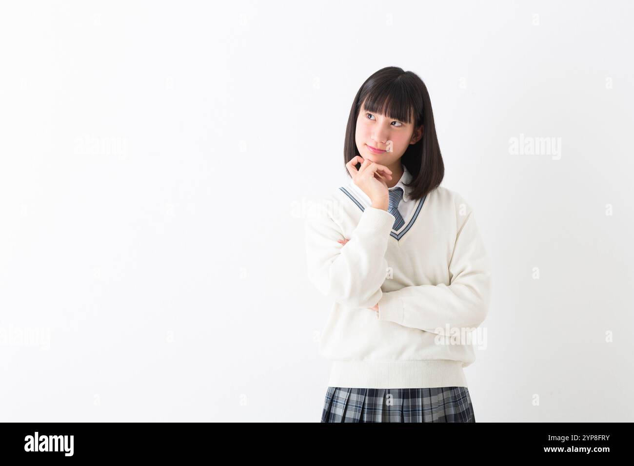 Thinking high school girls Stock Photo - Alamy