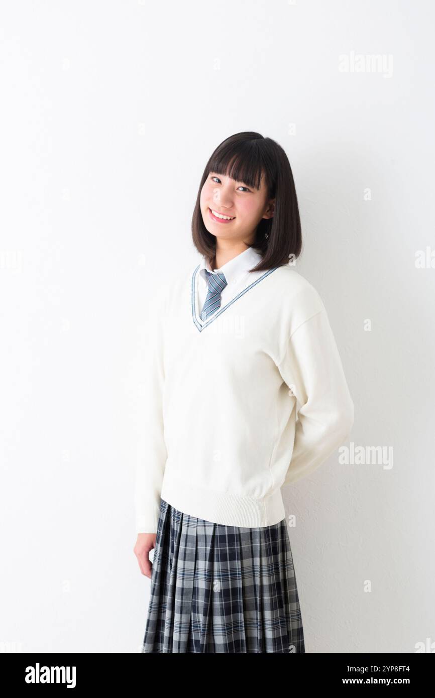 Female high school student Stock Photo - Alamy