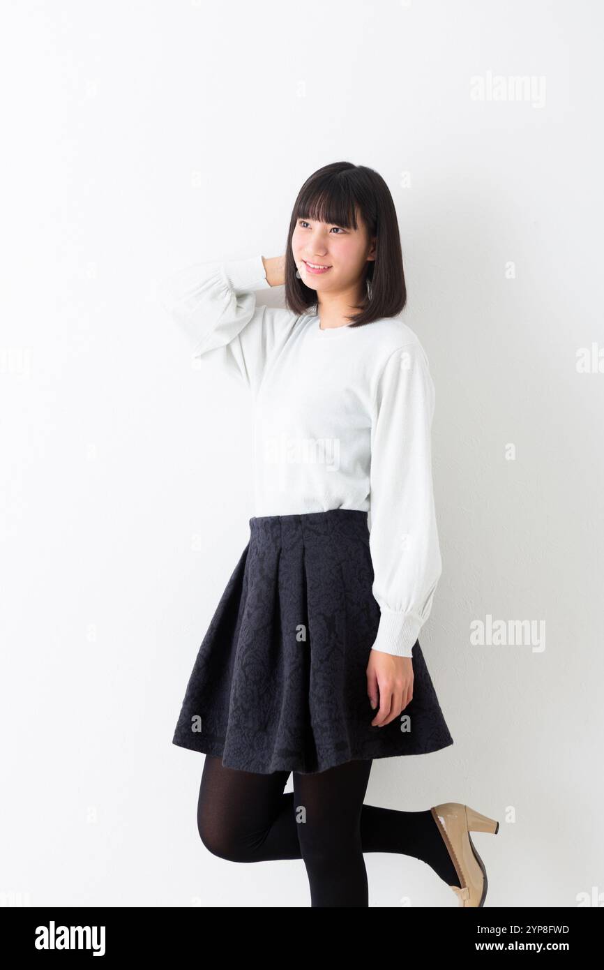 Junior high school girls portrait hi-res stock photography and images ...