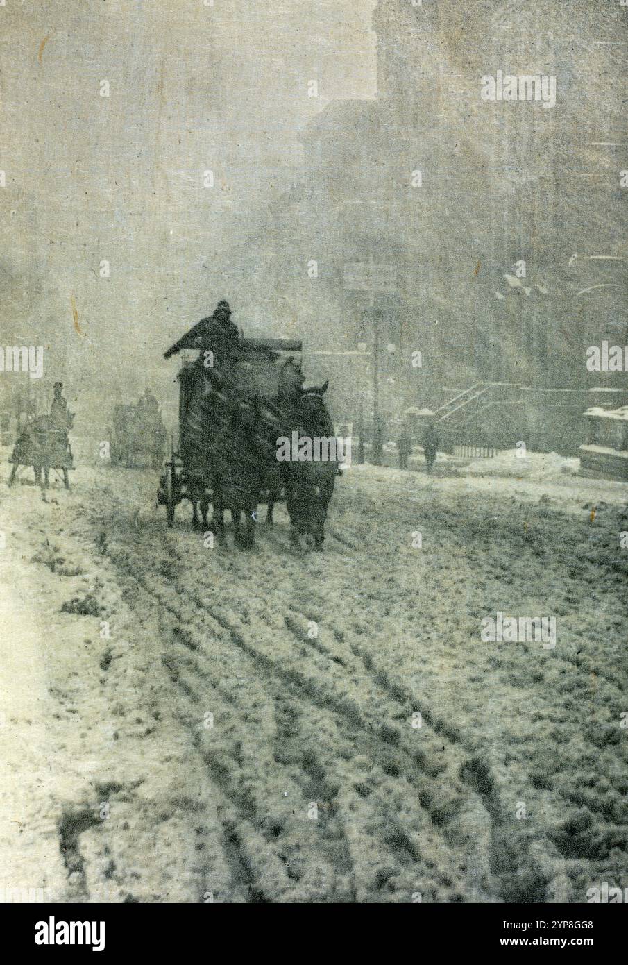 Winter – Fifth Avenue an 1893 photo by Alfred Stieglitz. Steiglitz was ...
