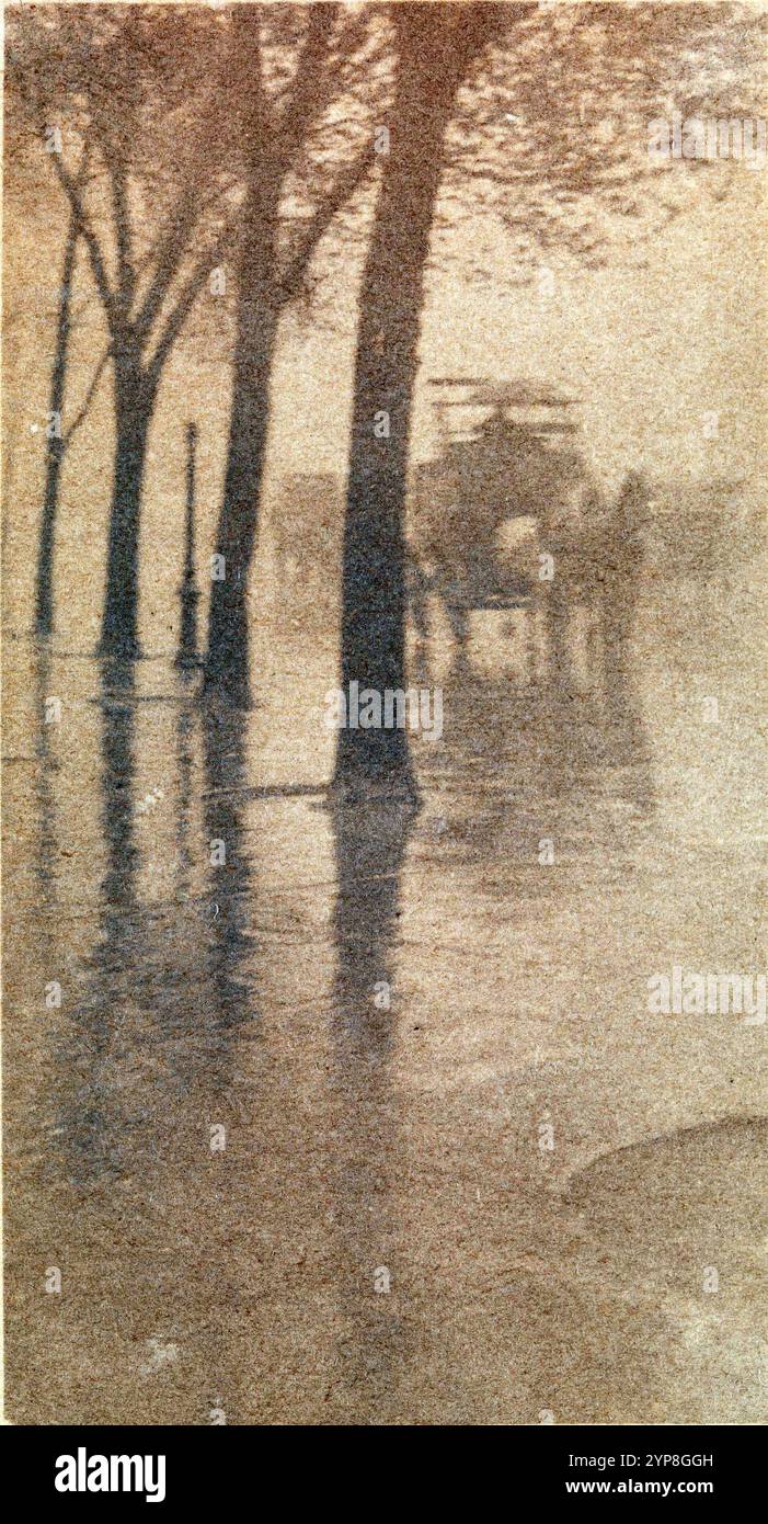 Spring Showers, The Coach, an 1899 photo by Alfred Stieglitz. Steiglitz ...