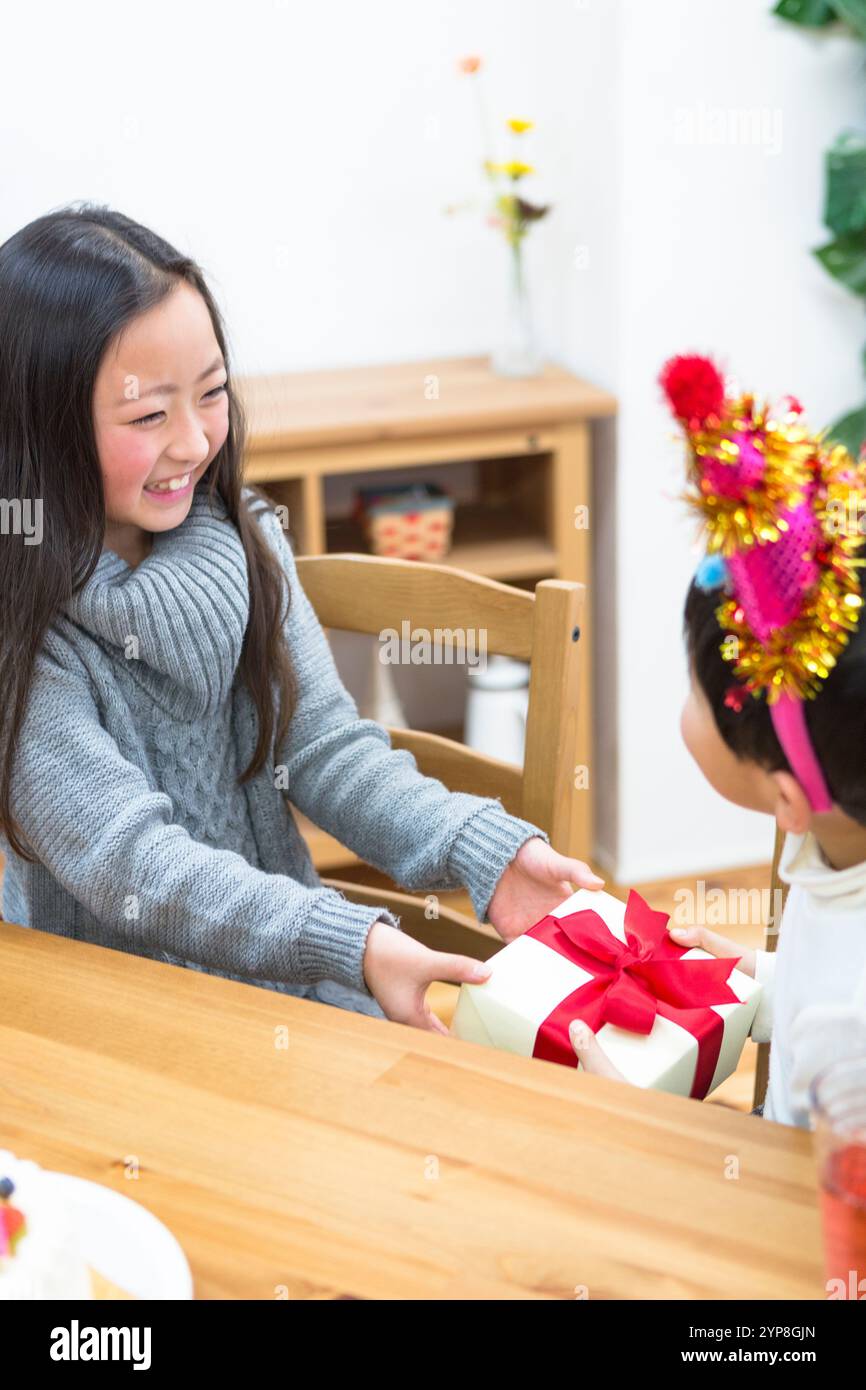 Brother and sister at birthday party hi-res stock photography and ...