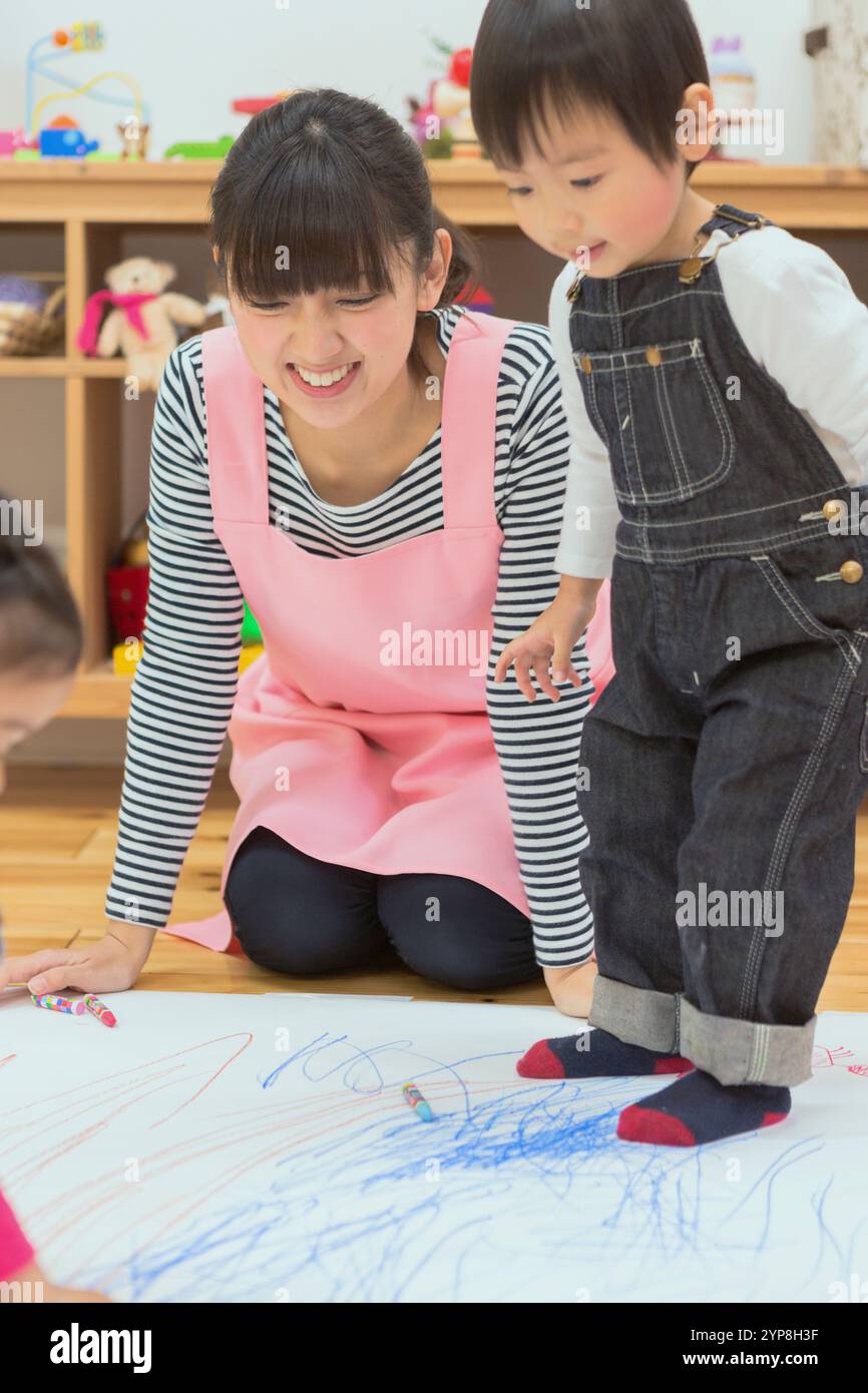 Nursery classroom drawing hi-res stock photography and images - Alamy