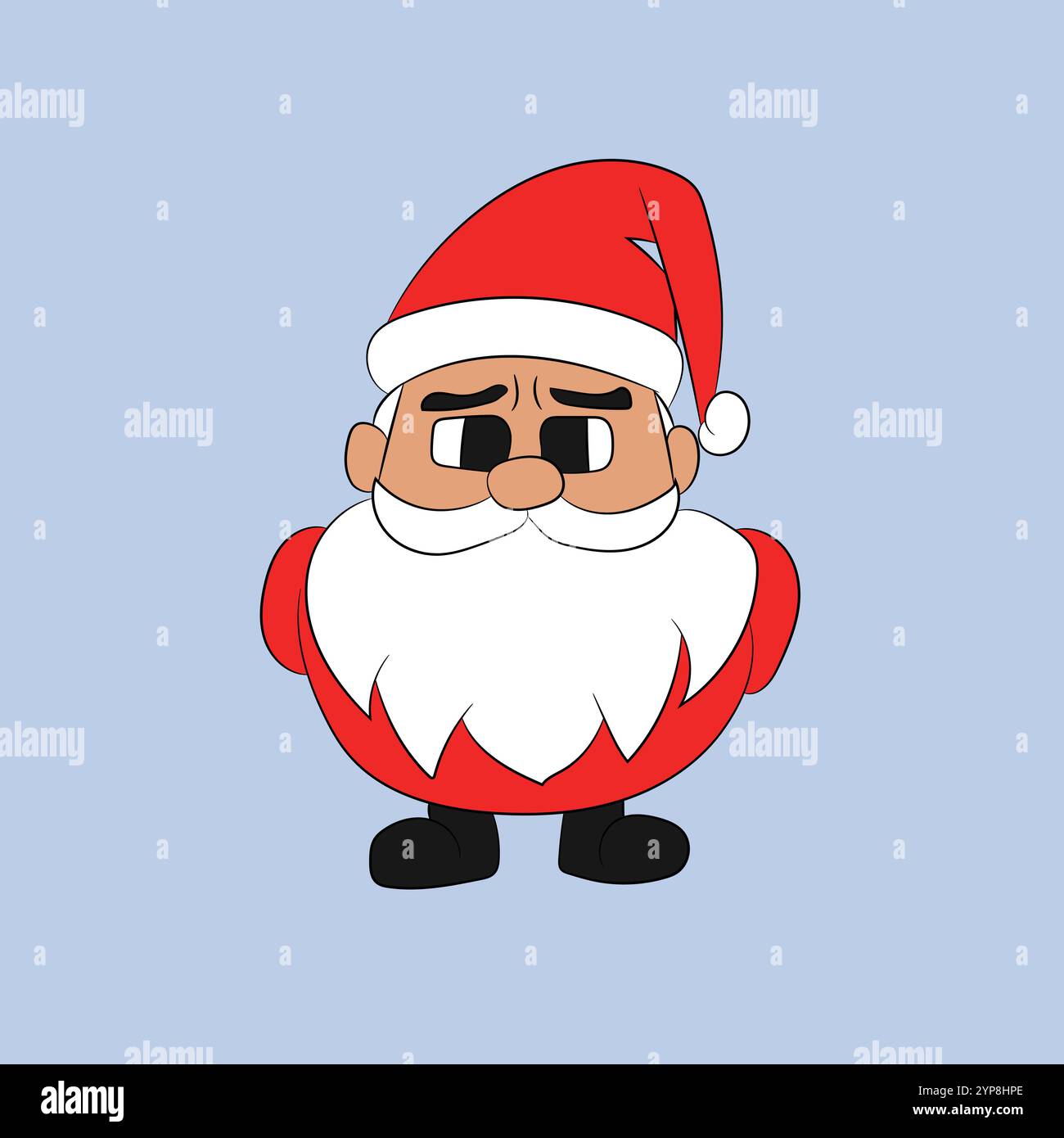 Cheering santa claus Stock Vector Images - Alamy