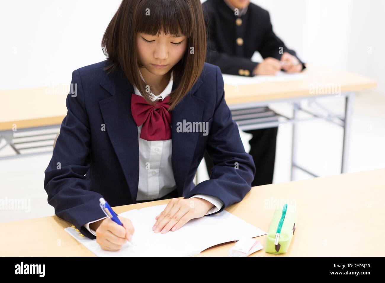 Junior high school students studying at a cram school Stock Photo - Alamy