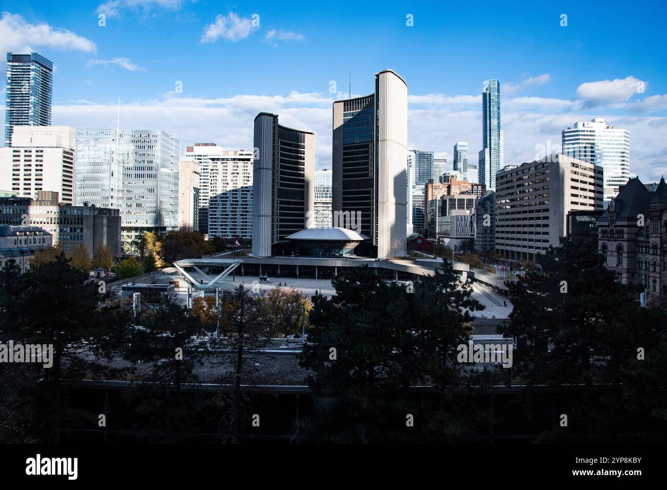 Toronto city hall on Queens Street West in Ontario, Canada Stock Photo ...