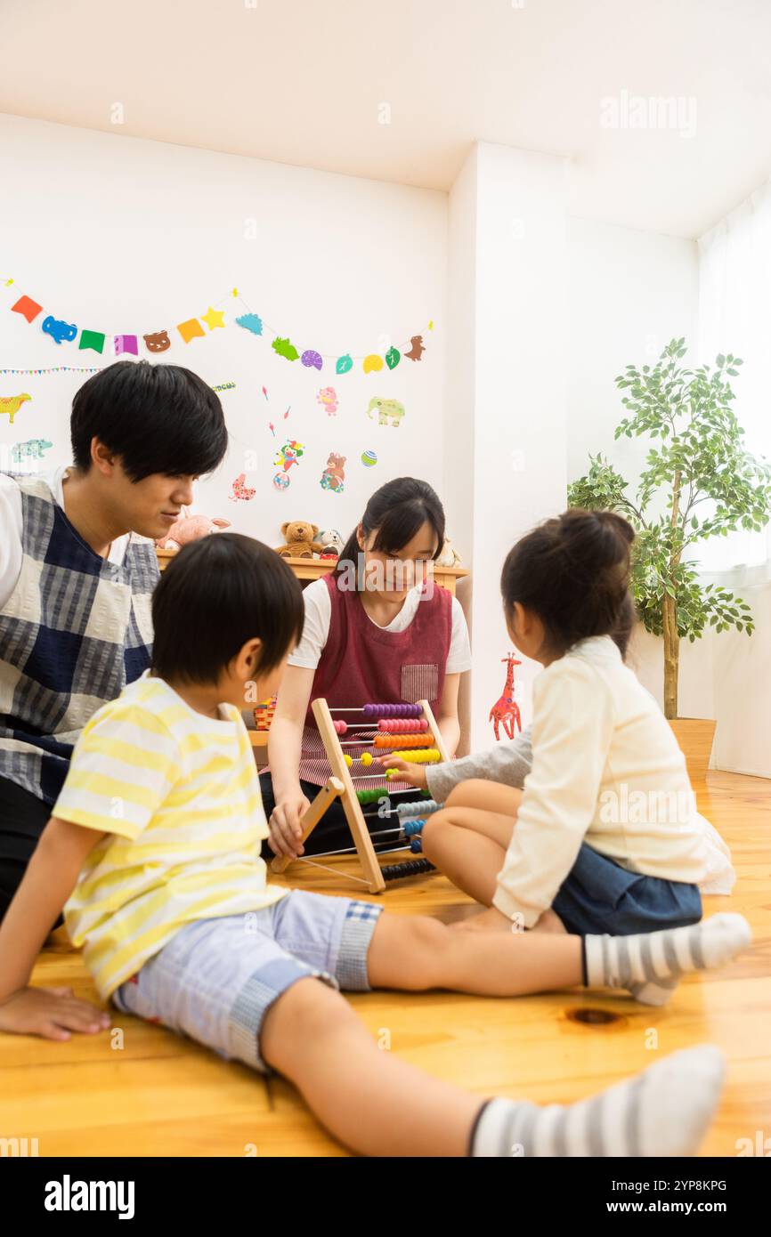 School children studying numbers Stock Photo - Alamy