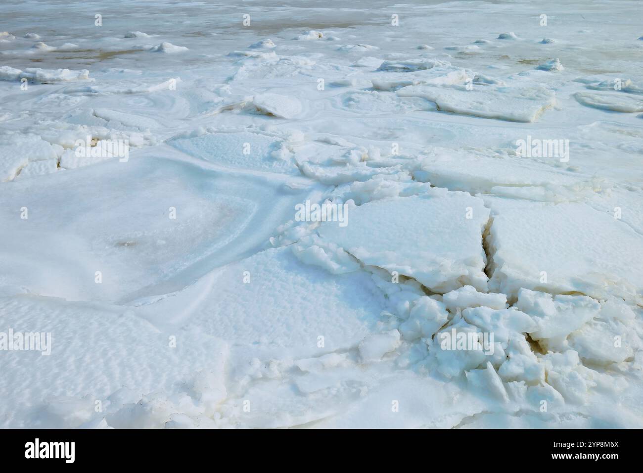 The winter sea ice Stock Photo - Alamy