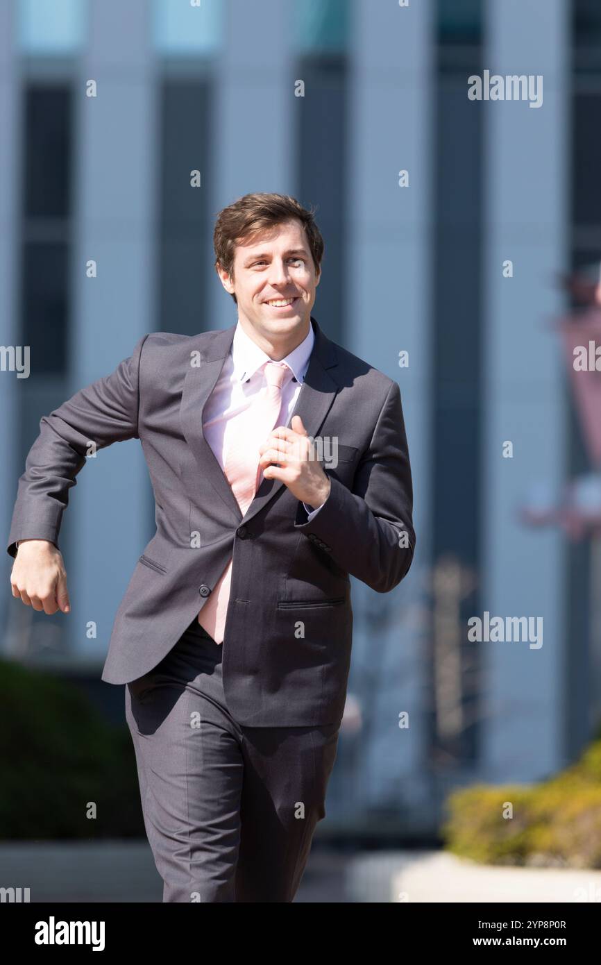 Businessman running success street hi-res stock photography and images ...