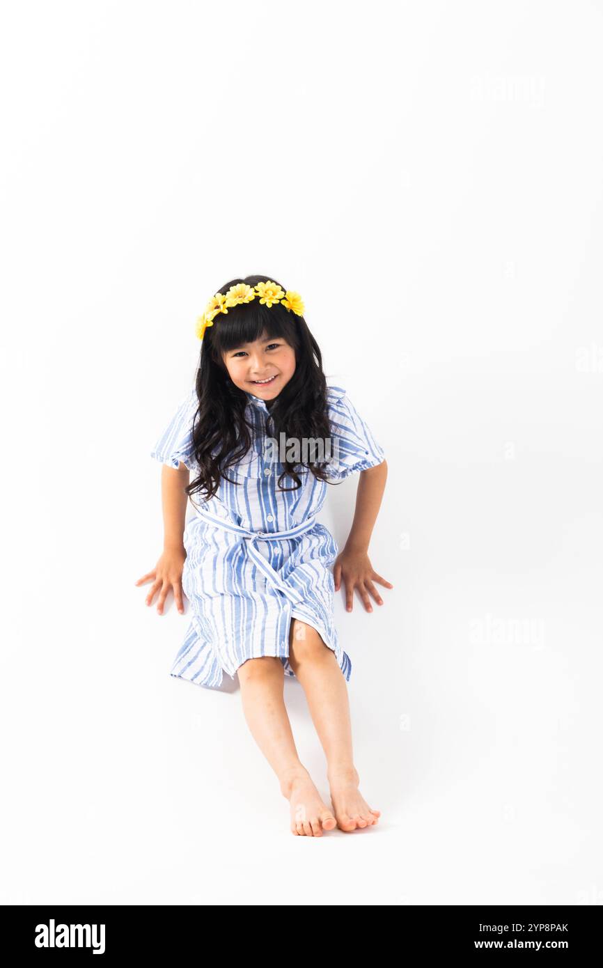 Portrait cute child girl Cut Out Stock Images & Pictures - Alamy