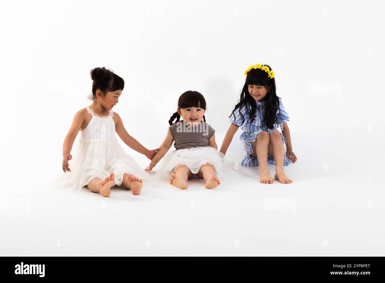 Girl playing hand in hand Stock Photo - Alamy