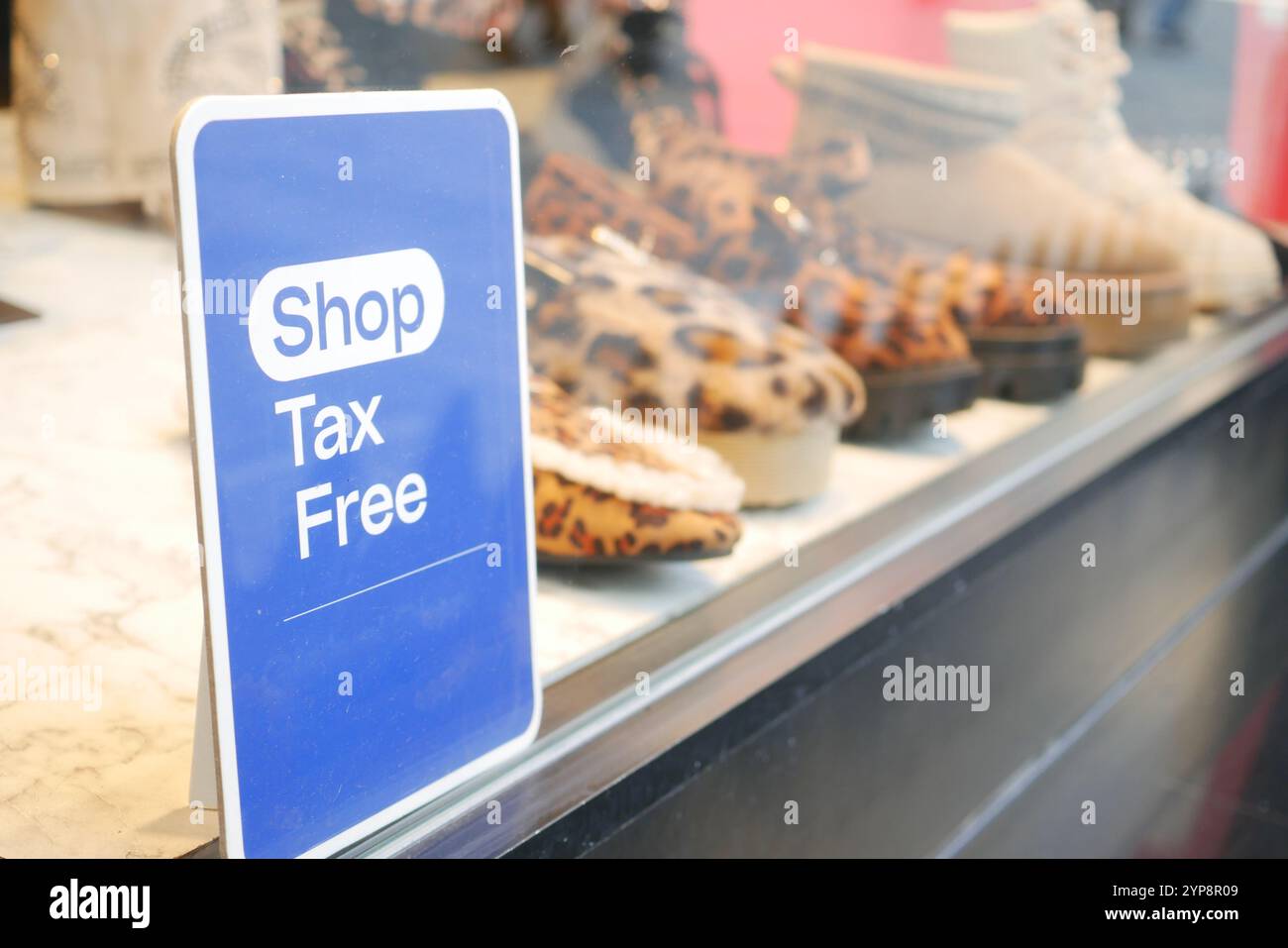 Prominently Displayed Tax Free Signage at the Very Entrance of the ...