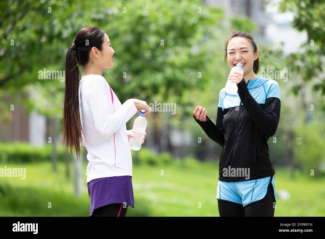 Two women taking a break Stock Photo - Alamy
