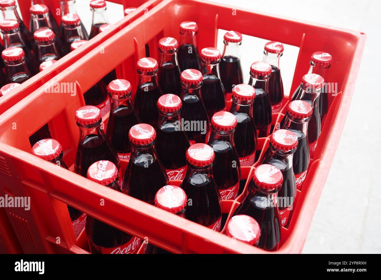 turkey istanbul 16 july 2023. filled Coca-Cola bottles Stock Photo - Alamy