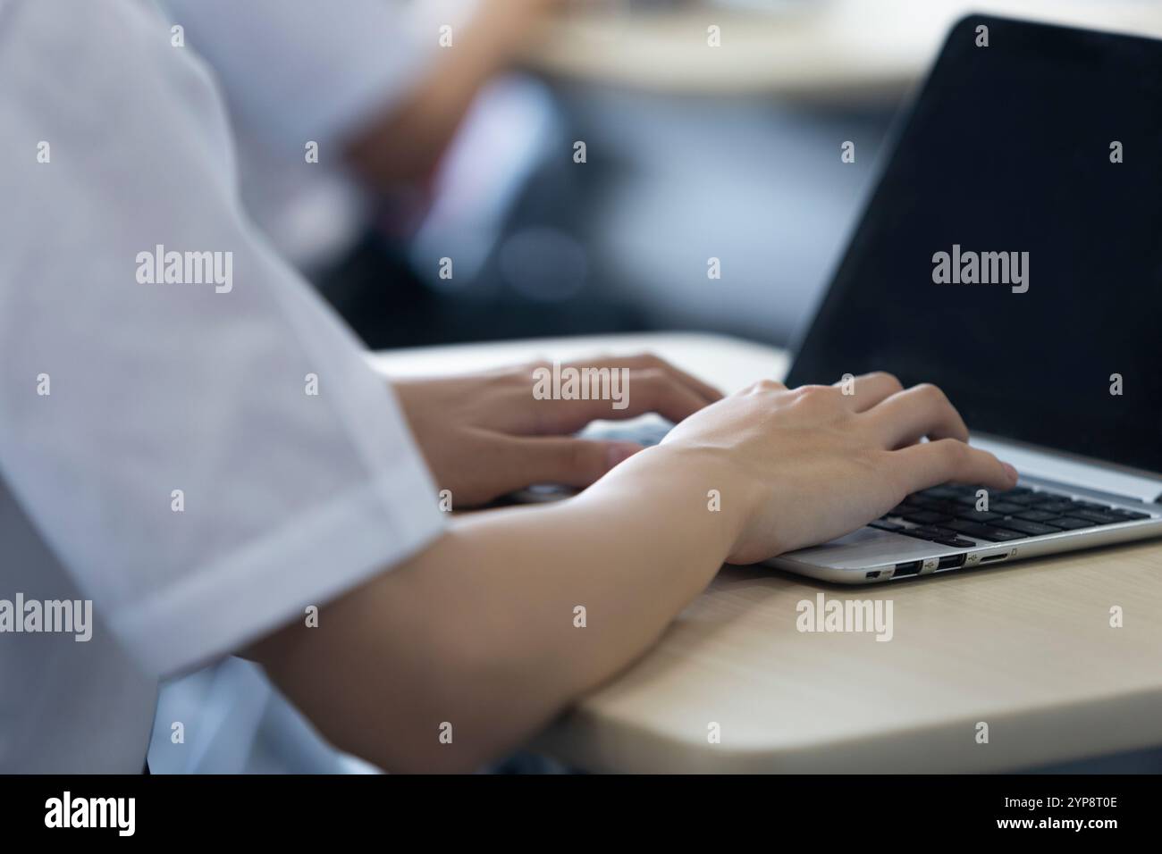 Junior high school pupils in class Stock Photo - Alamy
