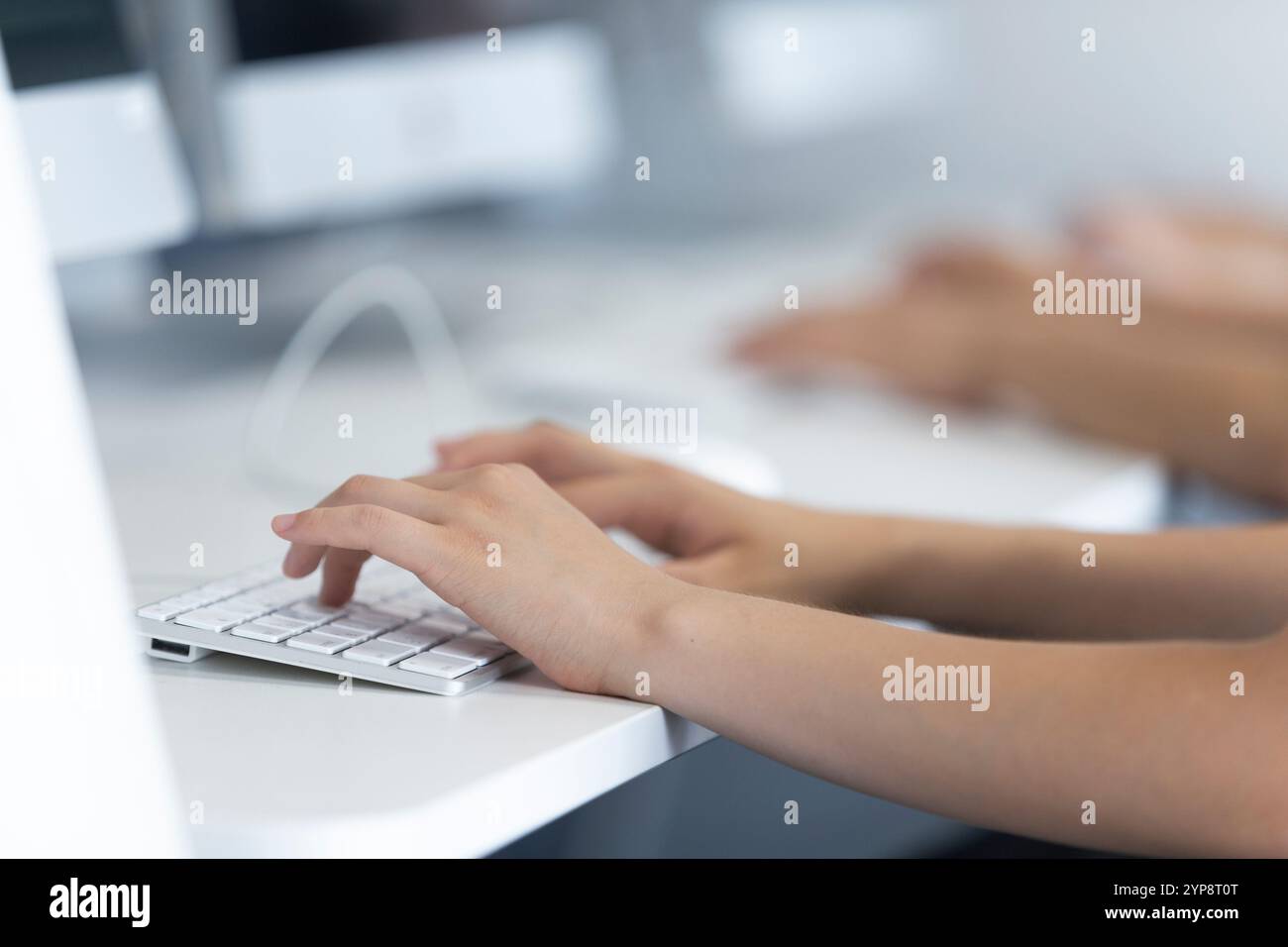 Junior high school pupils in class Stock Photo - Alamy