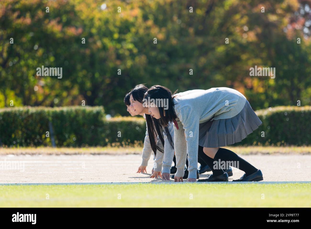 School uniform line up hi-res stock photography and images - Alamy