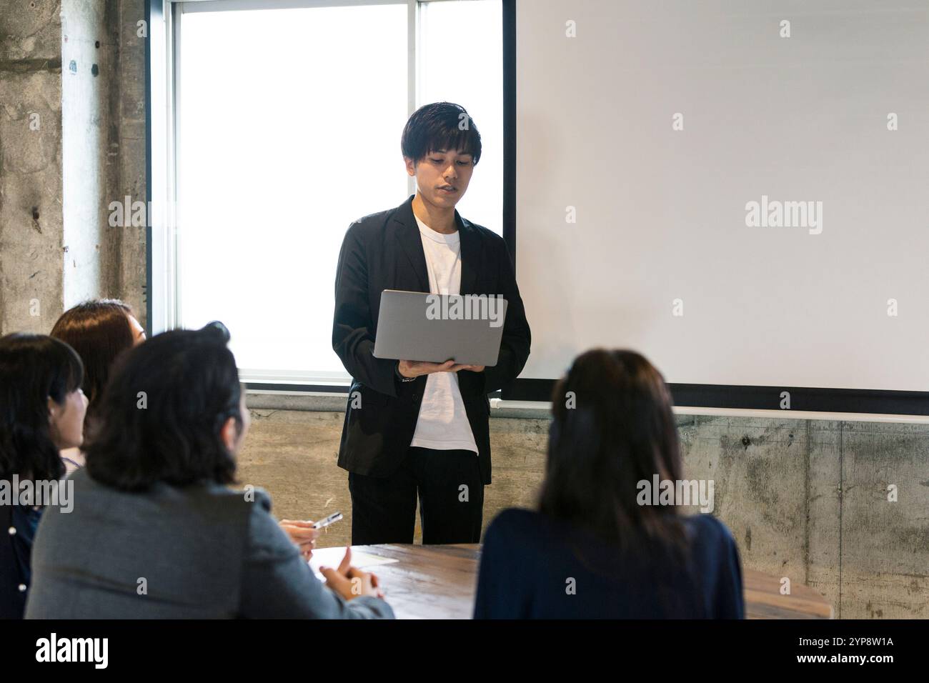 Scene of presentation Stock Photo - Alamy