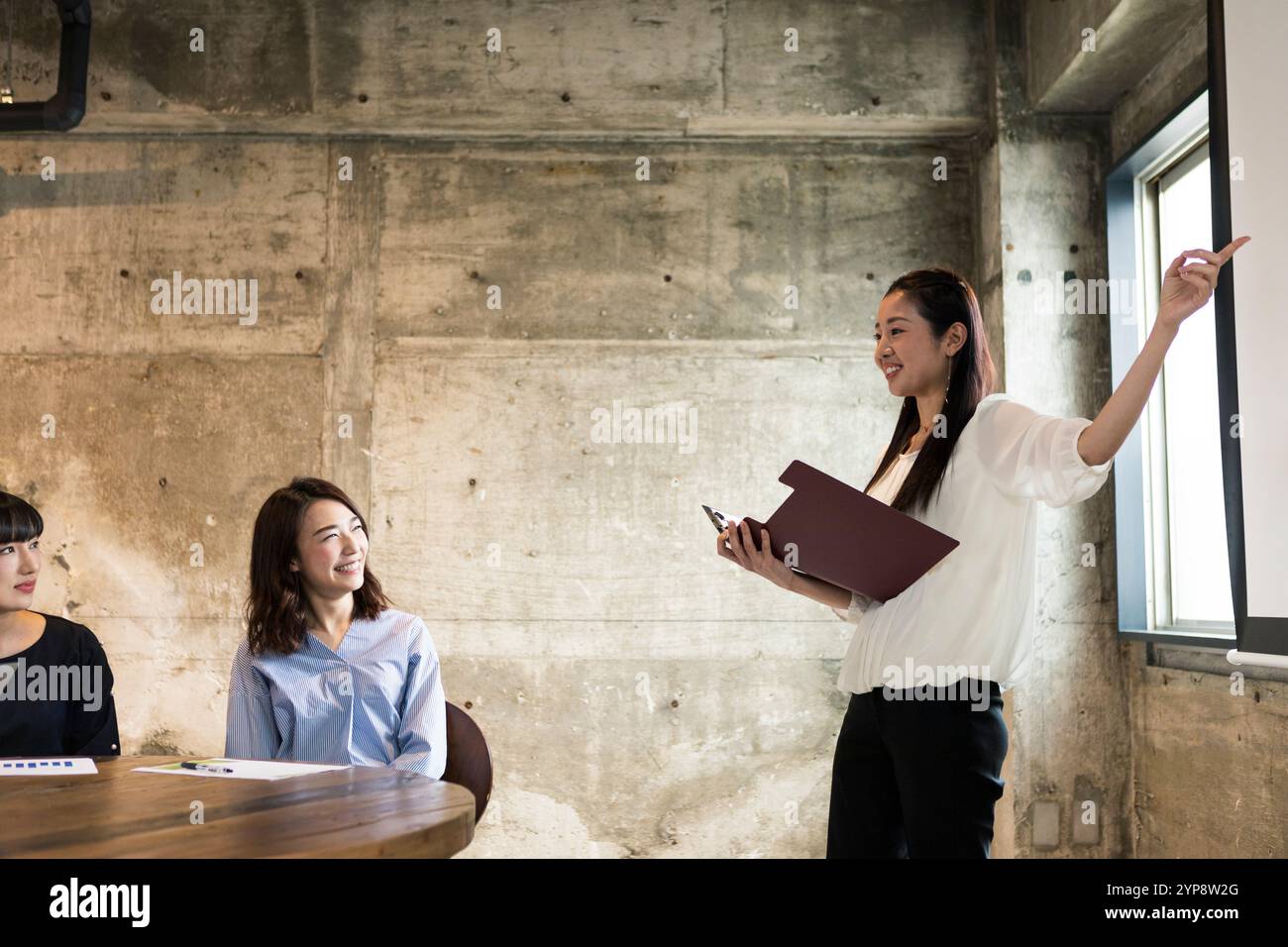 Scene of presentation Stock Photo - Alamy