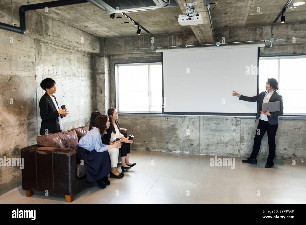 Scene of presentation Stock Photo - Alamy
