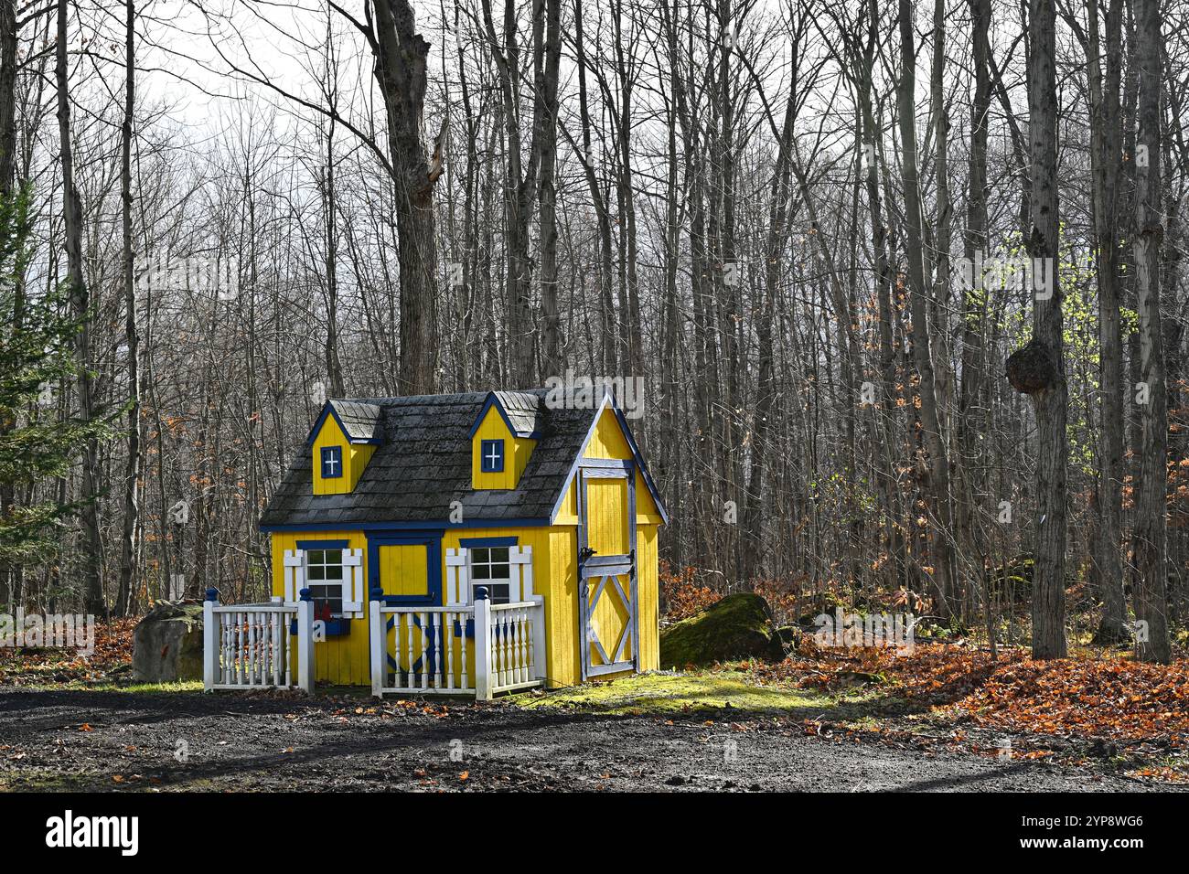 A large custom-built playhouse for kids in the backyard Stock Photo - Alamy