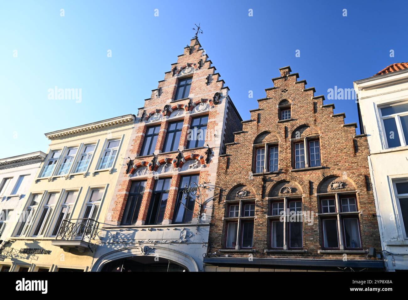 Flemish stepped gable architecture – Bruges, Belgium – 24 October 2024 ...