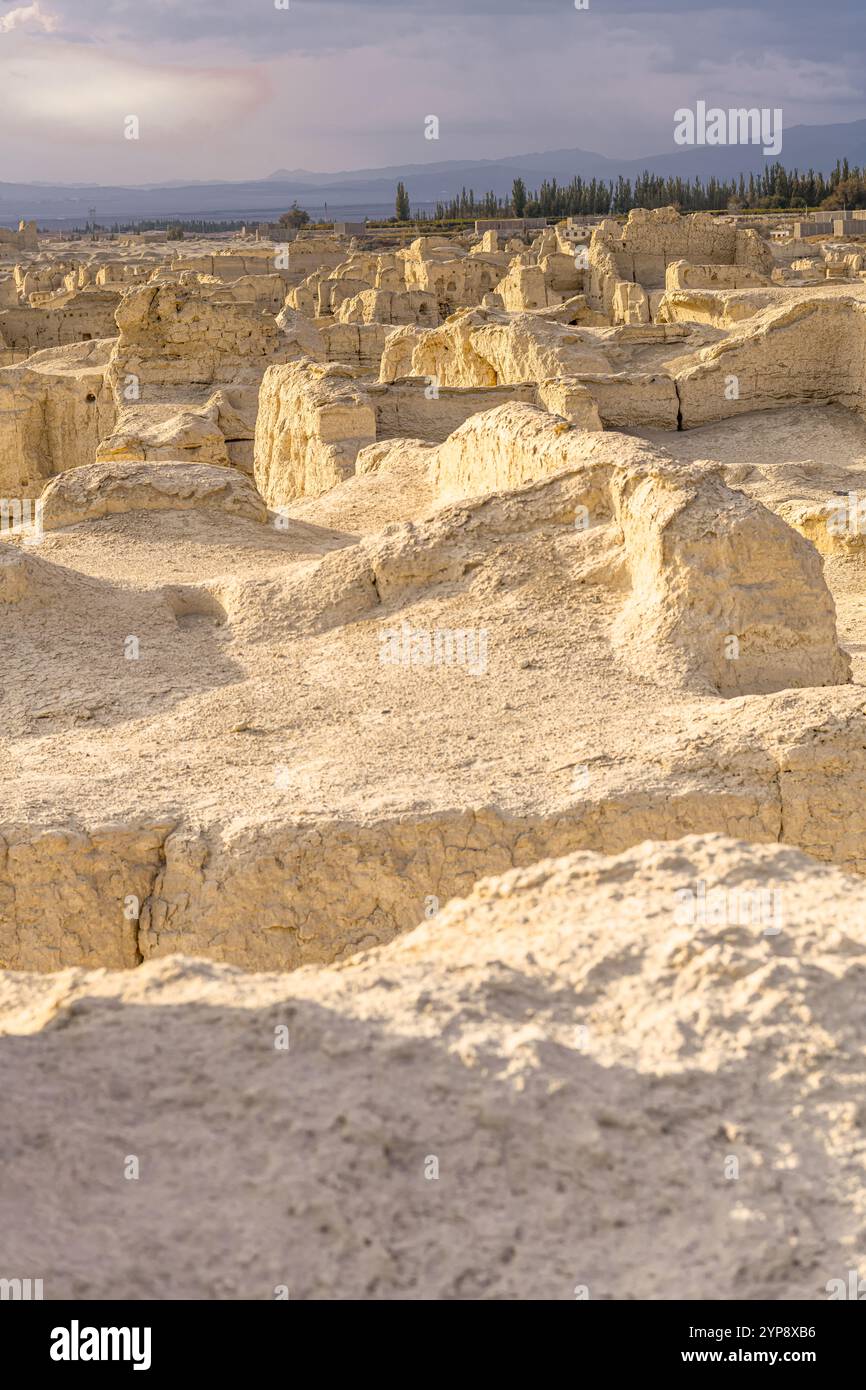 Skyline of Ruined Desert City. Archaeological UNESCO World Heritage ...