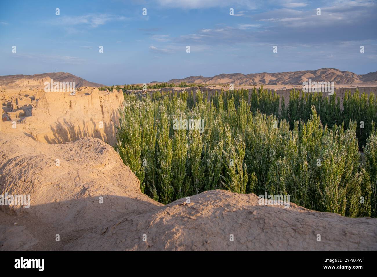 Canyons near ruins of ancient Jiaohe city, Turpan, China. Dating more ...