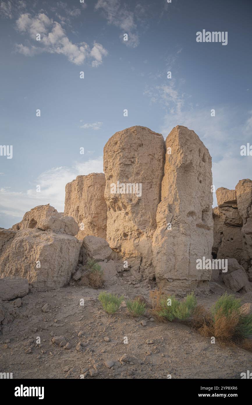 Remains of the residential house with destroyed and cracked walls in ...