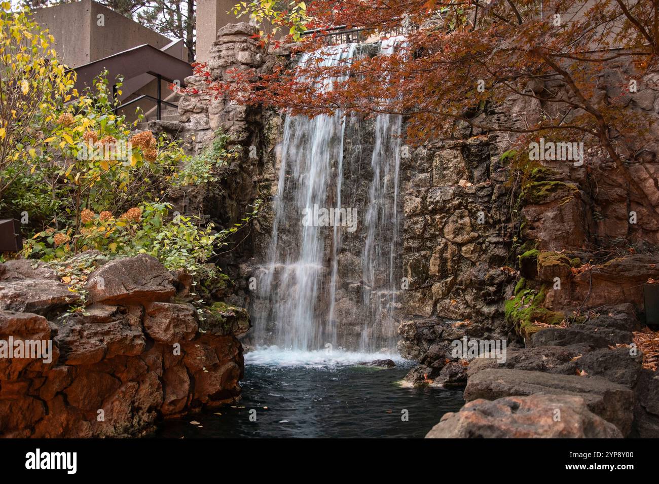 Waterfall at the Sheraton Centre hotel on Queen Street West in downtown ...