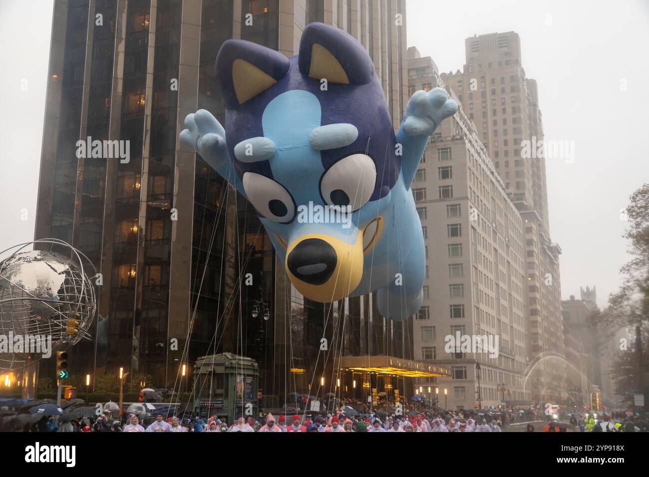 BBC Studios' Bluey balloon moves through the Macy's Annual Thanksgiving ...