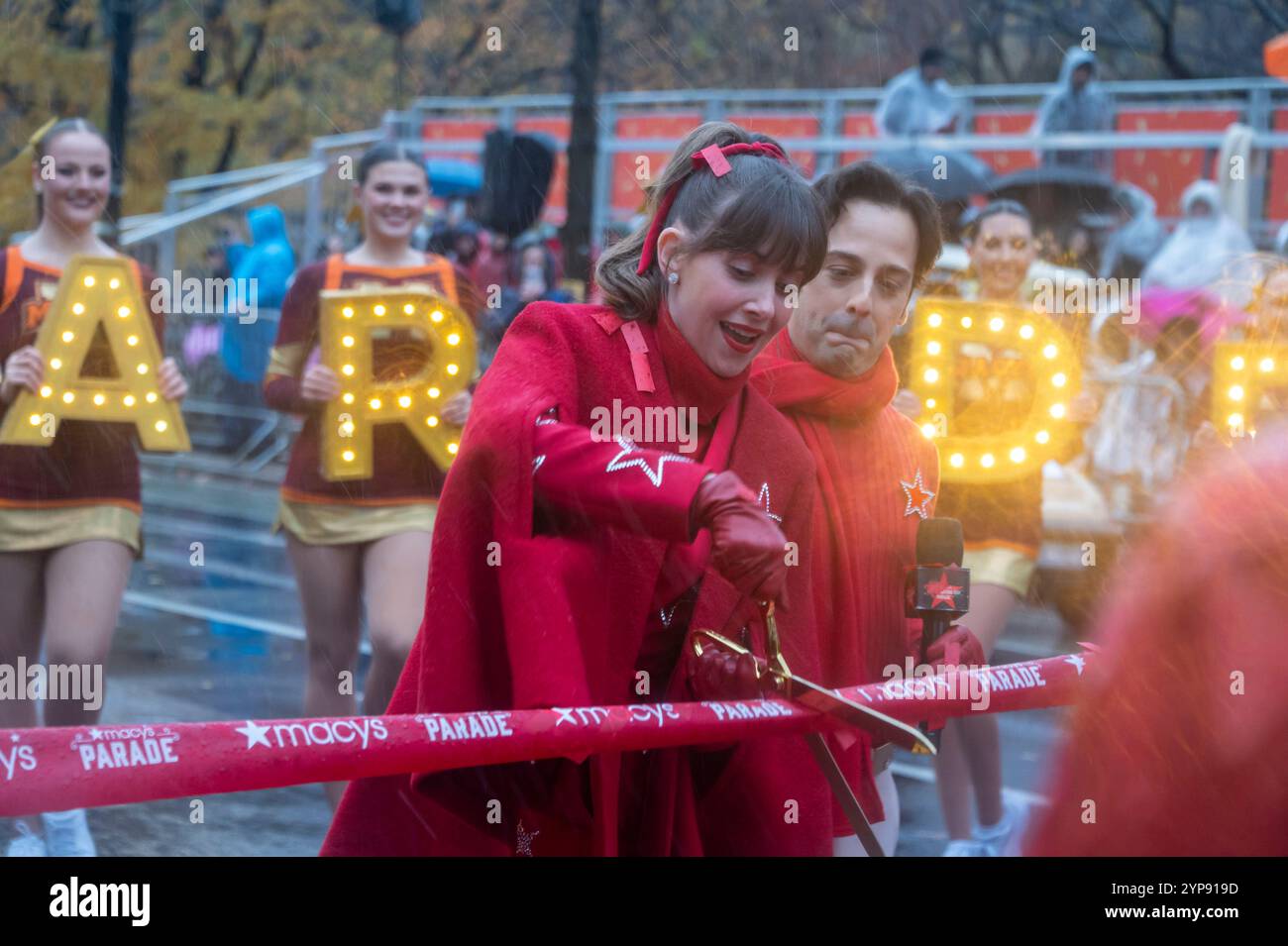 (L-R) Alison Brie and Matt Bush attend the ribbon cutting ceremony of ...