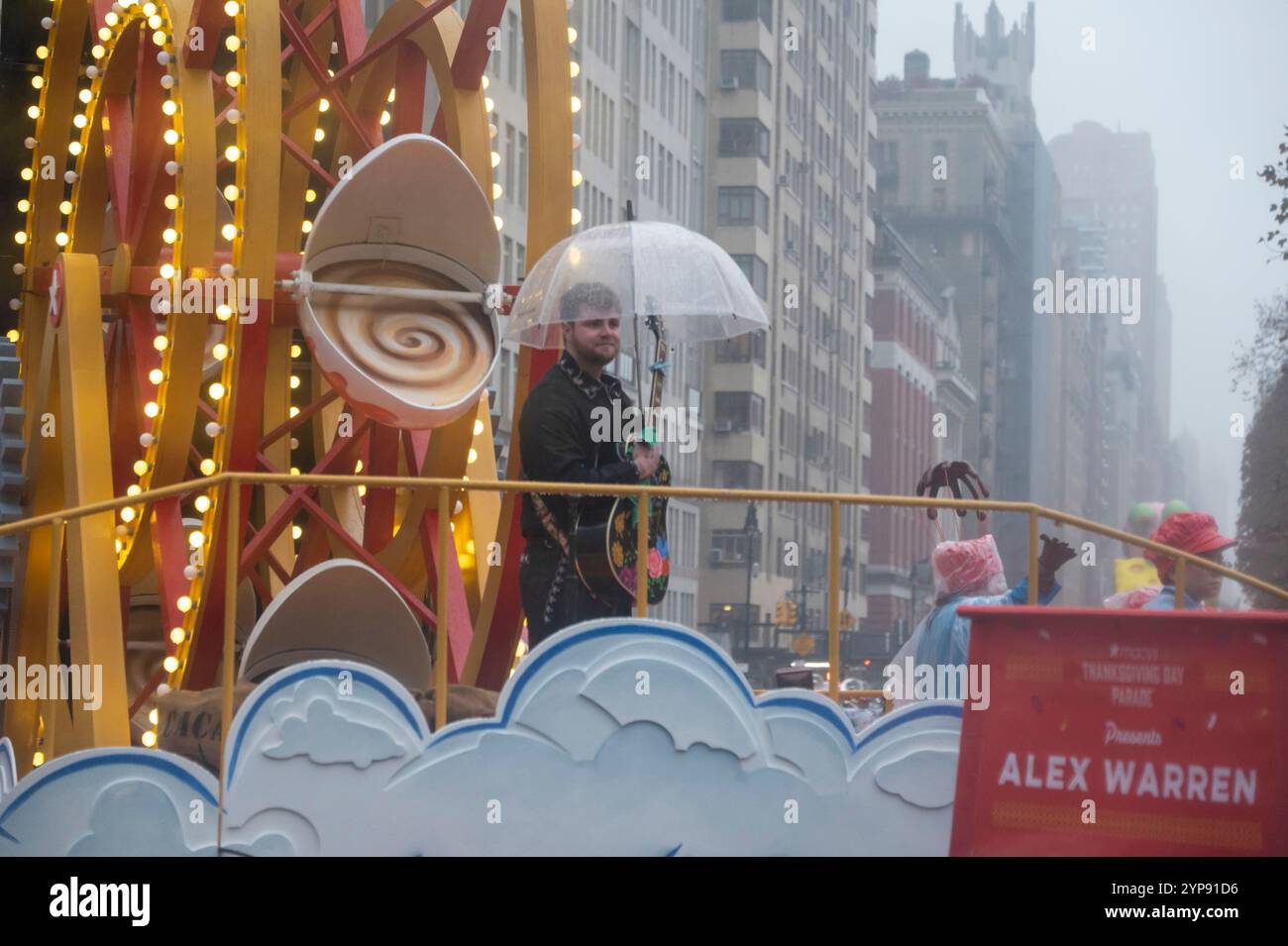 New York, United States. 28th Nov, 2024. Alex Warren rides the Fantasy ...