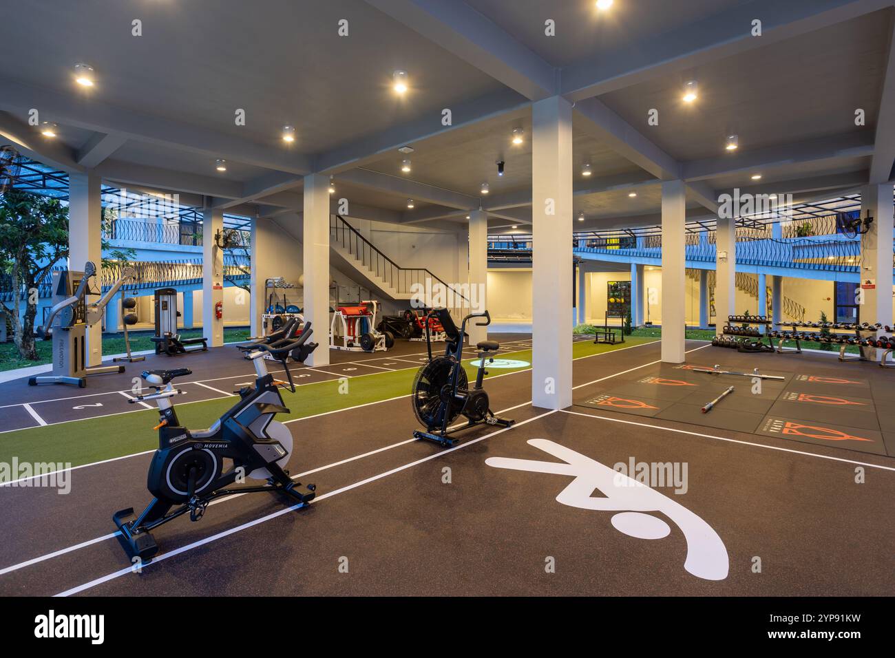 Phuket, Thailand - November 25, 2024; Interior of Alpha Club fitness ...