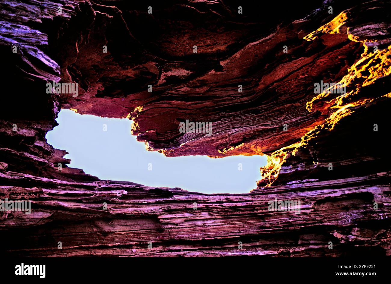 Natures window, mudstone formation, Murchison, Northwest Australia ...
