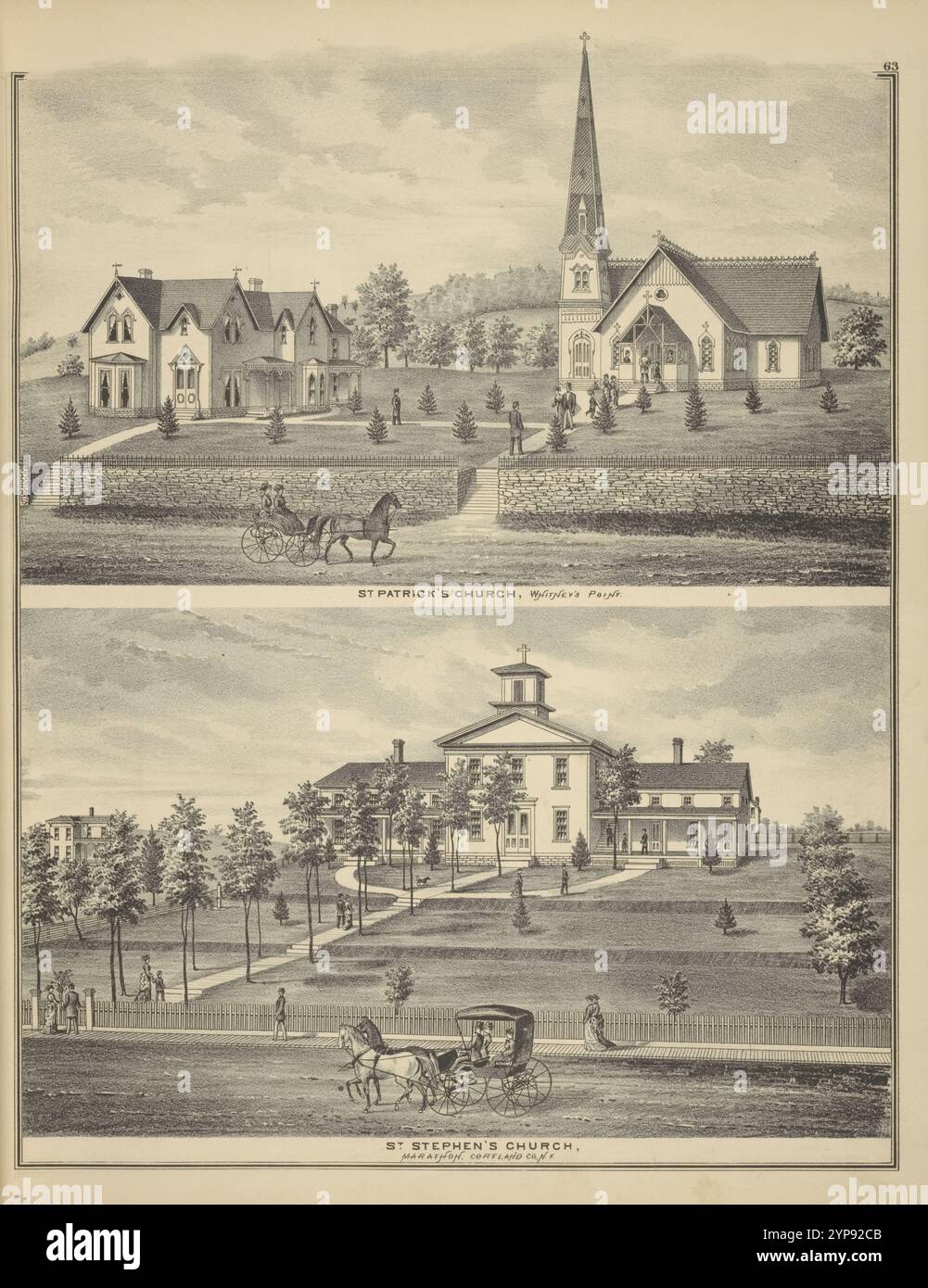 St. Patrick's Church, Whitney's Point; St. Stephen's Church, Marathon ...