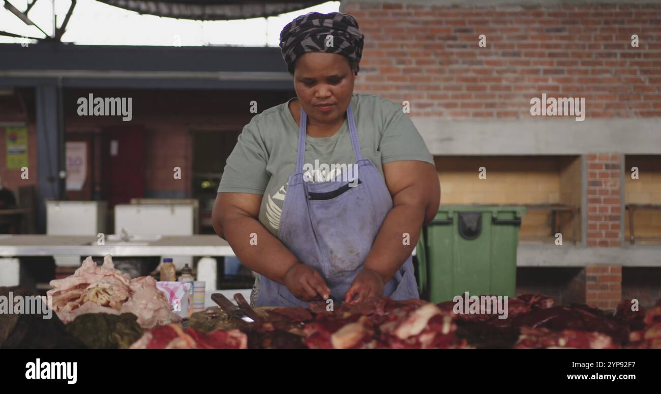 Fresh meat at african market hi-res stock photography and images - Alamy