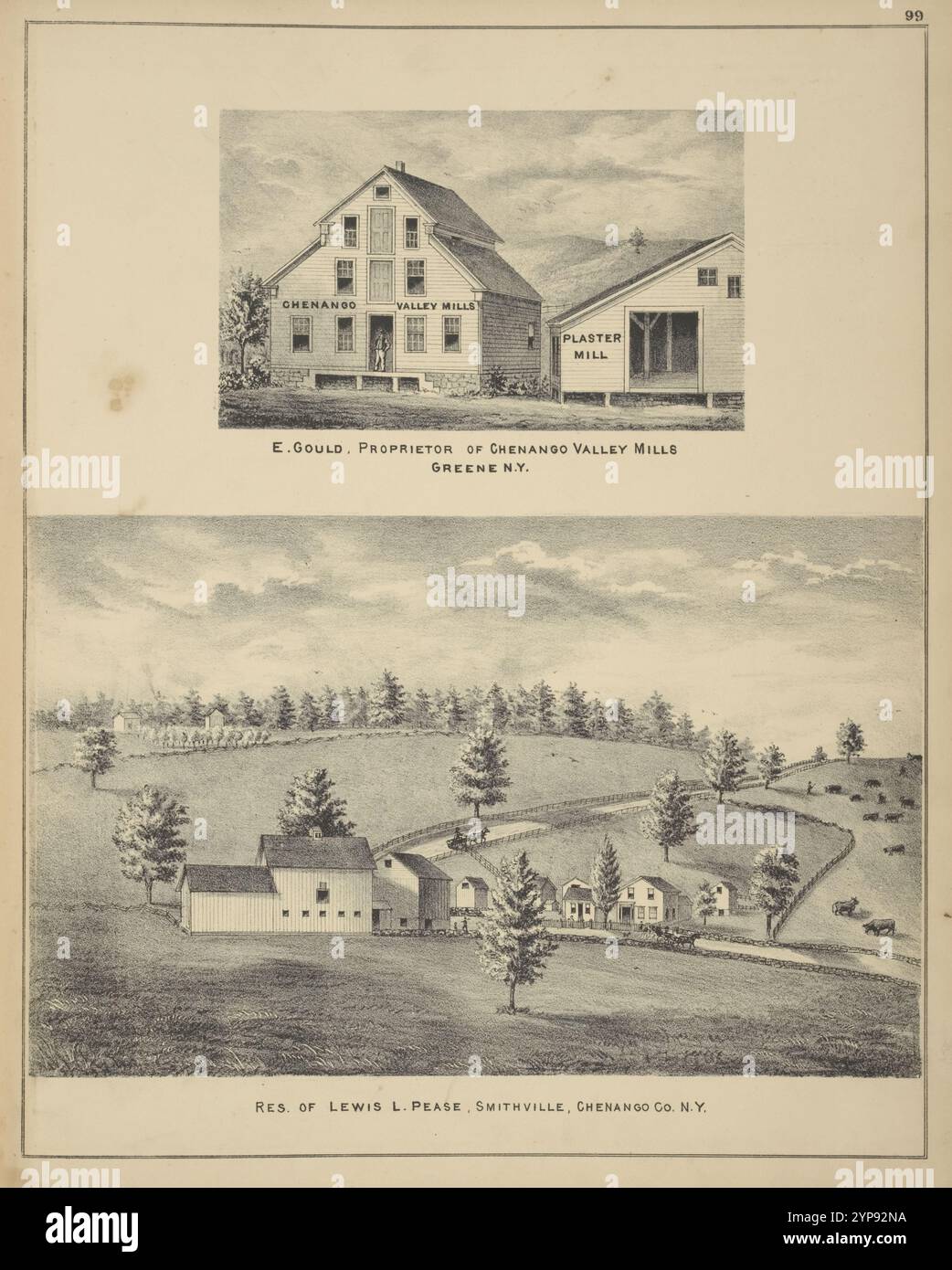 Map of chenango hi-res stock photography and images - Alamy