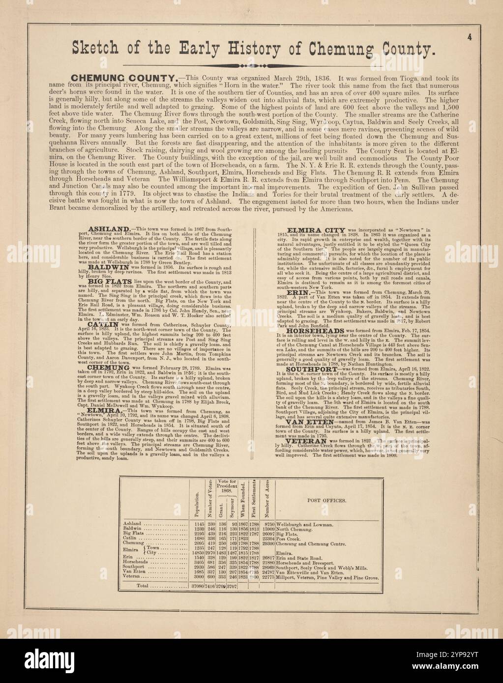 Chemung county map hi-res stock photography and images - Alamy