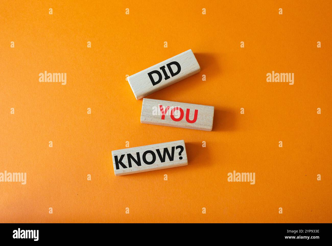 Did you know symbol. Wooden blocks with words Did you know. Beautiful ...