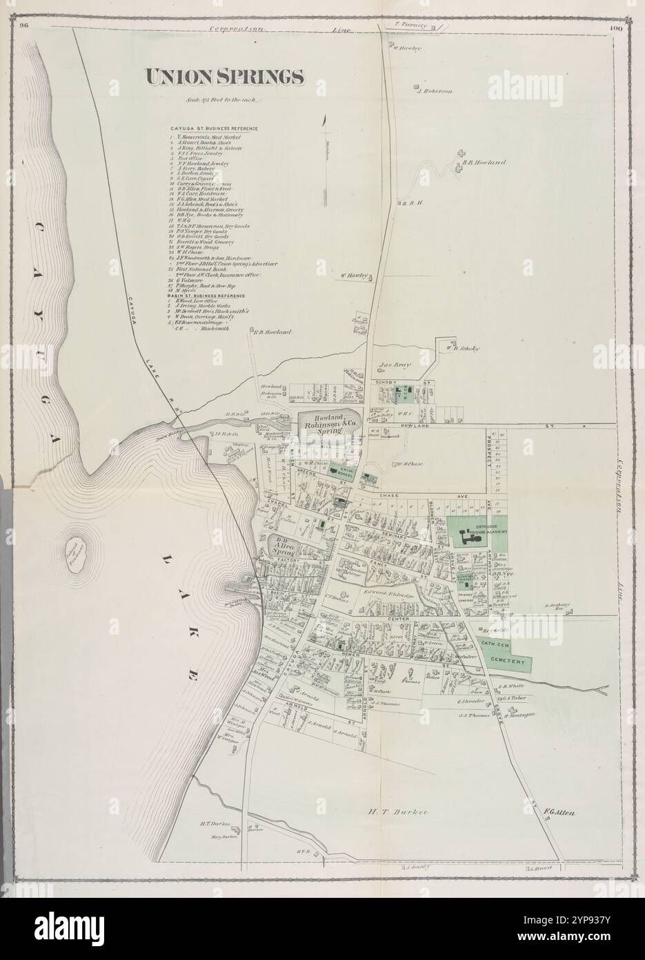 Map of union springs hi-res stock photography and images - Alamy