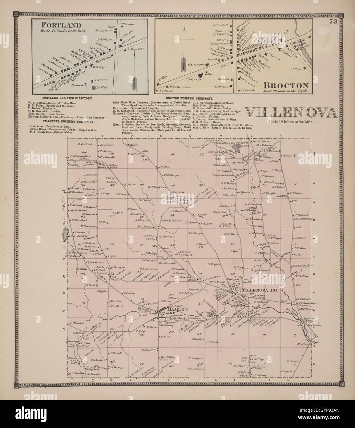 Map of brocton hi-res stock photography and images - Alamy