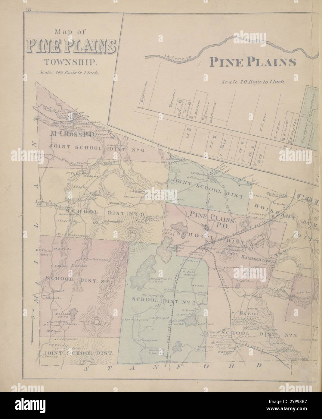 Pine county map hi-res stock photography and images - Alamy