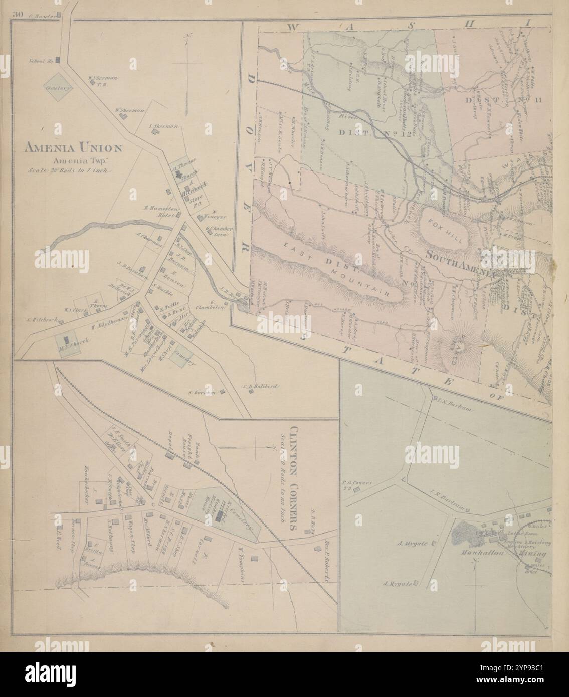 Village map hi-res stock photography and images - Alamy