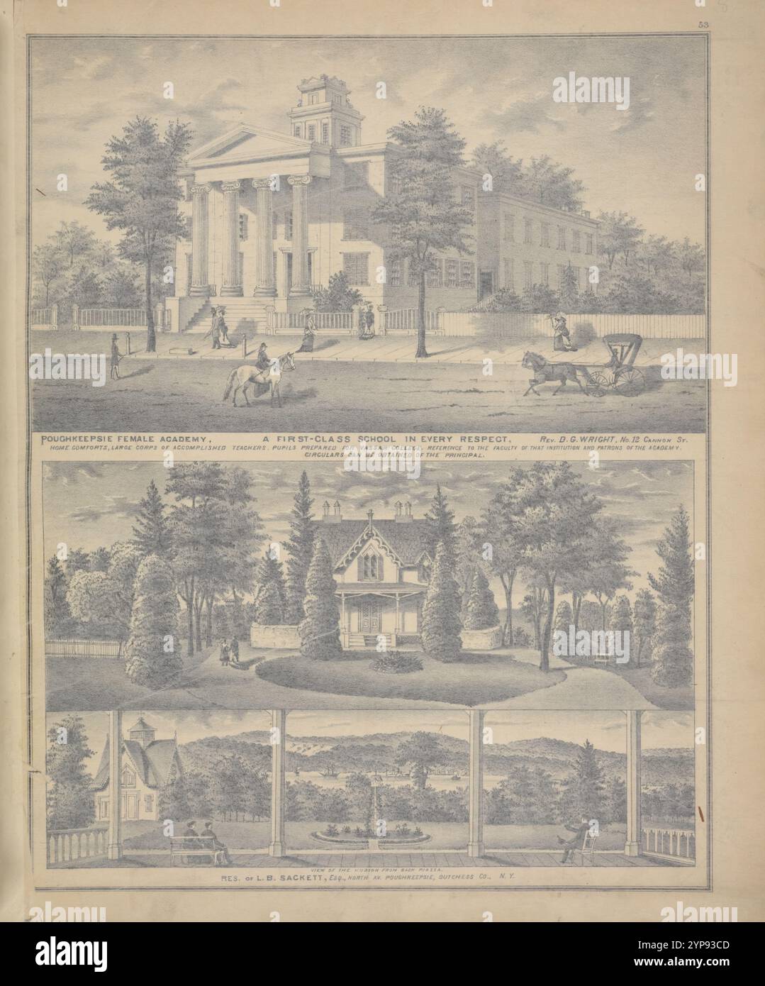 Poughkeepsie Female Academy, A First- Class School in Every Respect ...