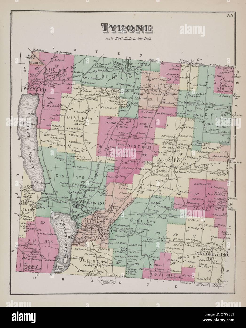 Map of county tyrone hi-res stock photography and images - Alamy