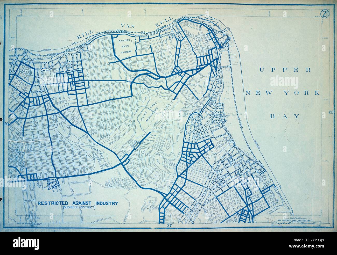 Use District Map Section No. 21 1916 by New York (N.Y.). Board of ...
