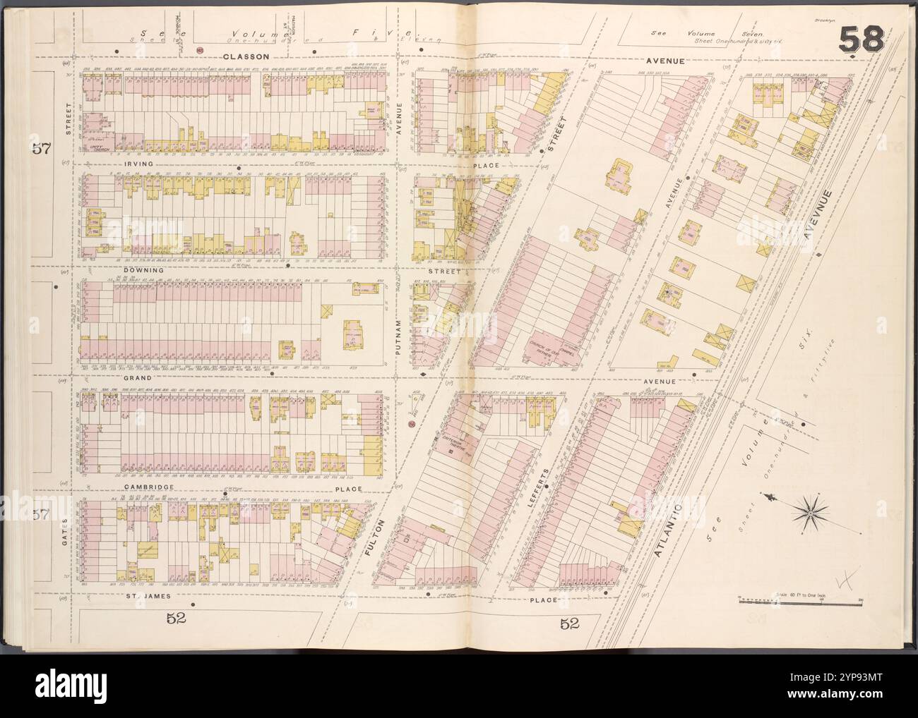 Brooklyn V. 2, Double Page Plate No. 58 [Map bounded by Classon Ave ...